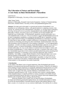 The Liberation of Nature and Knowledge - A Case Study on Hans Reichenbach's Naturalism - PhilSci ...